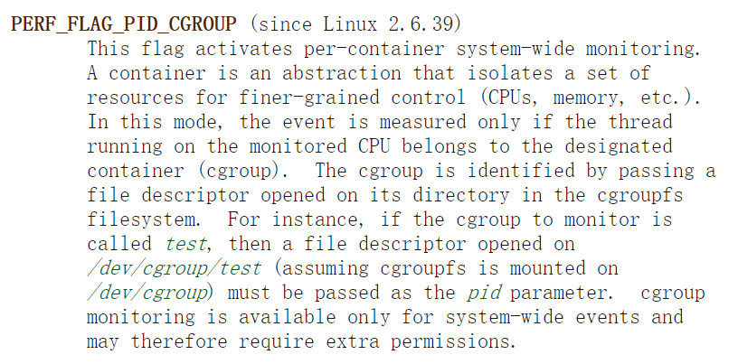 `perf_event_open` PerfEventAttr pid and flag issue · Issue #3360 · google/cadvisor · GitHub