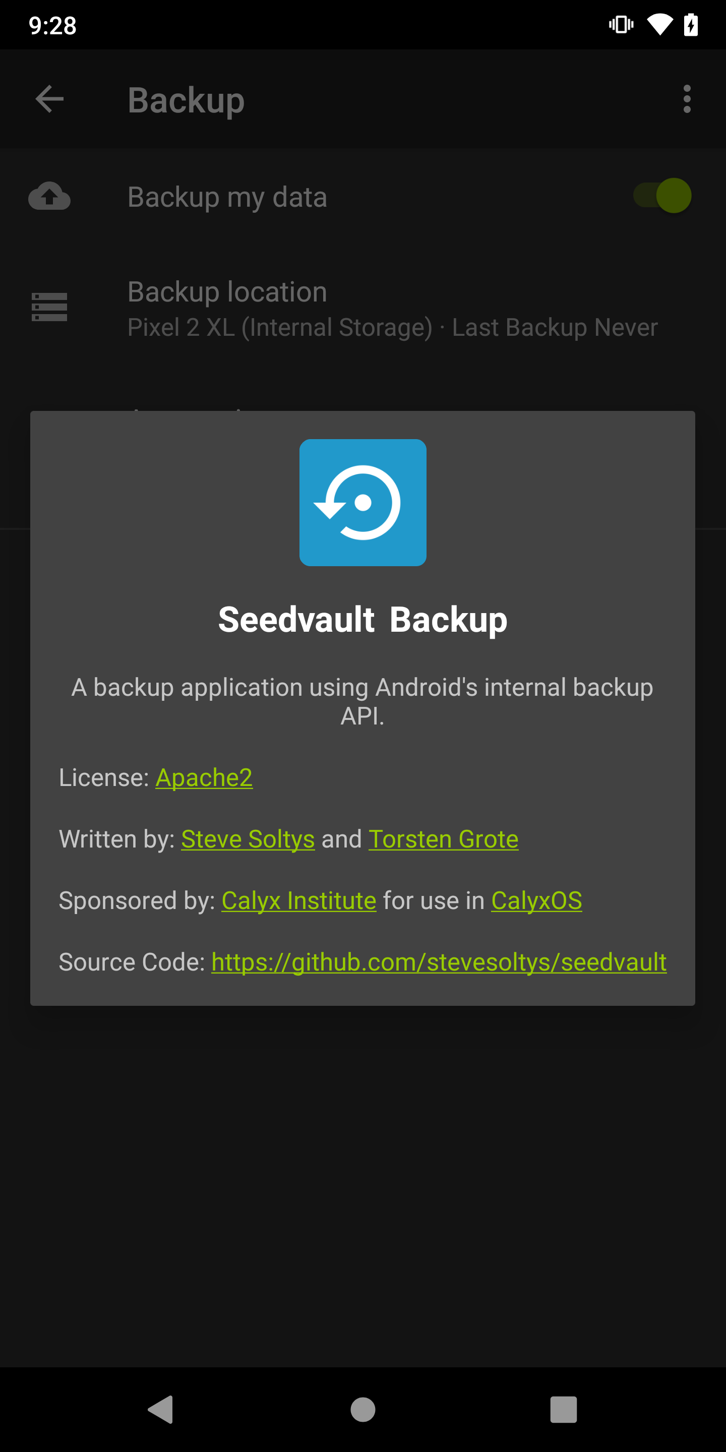 Add About page · Issue #49 · seedvault-app/seedvault · GitHub