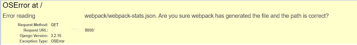 Arches v 7.0 missing webpack-stats.json · Issue #8951 · archesproject/arches · GitHub
