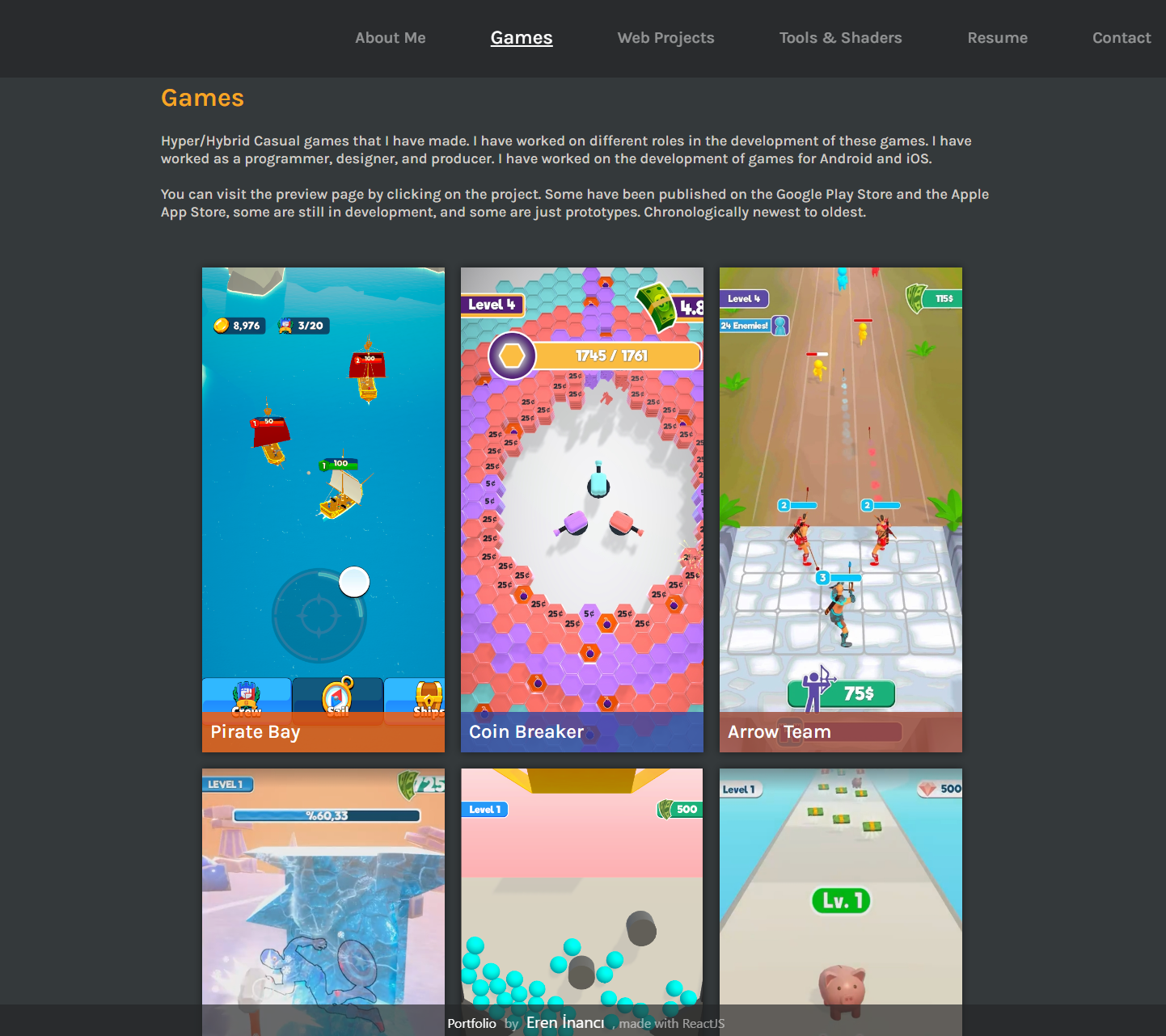 Github Ereninc Portfolio Reactjs