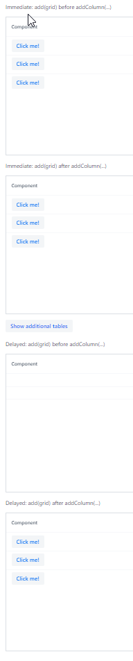 Grid Doesn T Render Components If Grid Is Created By E G A Button Click · Issue 710 · Vaadin