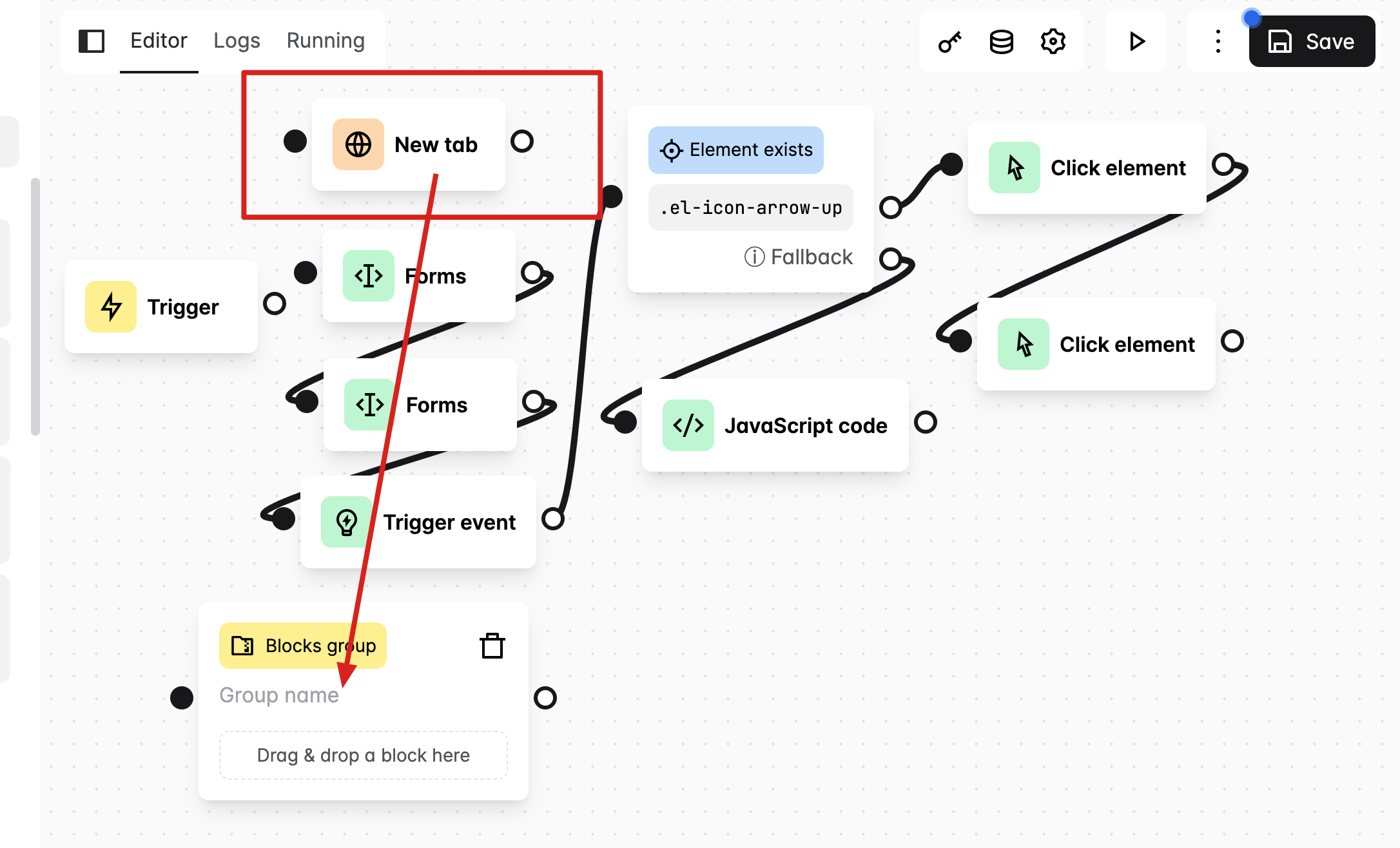[FR] drop block to group not only from left workplace · Issue #289 ...