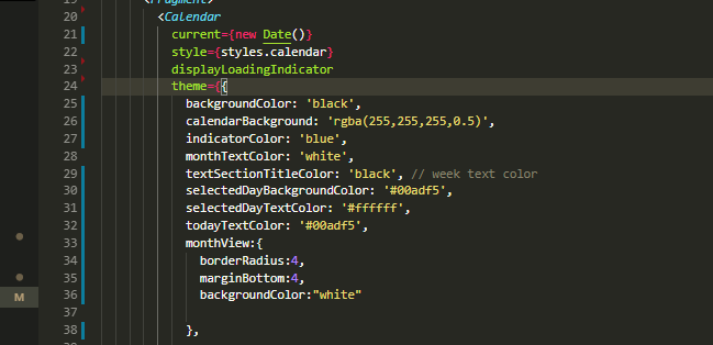 cannot Style Days container · Issue #1287 · wix/react-native-calendars · GitHub