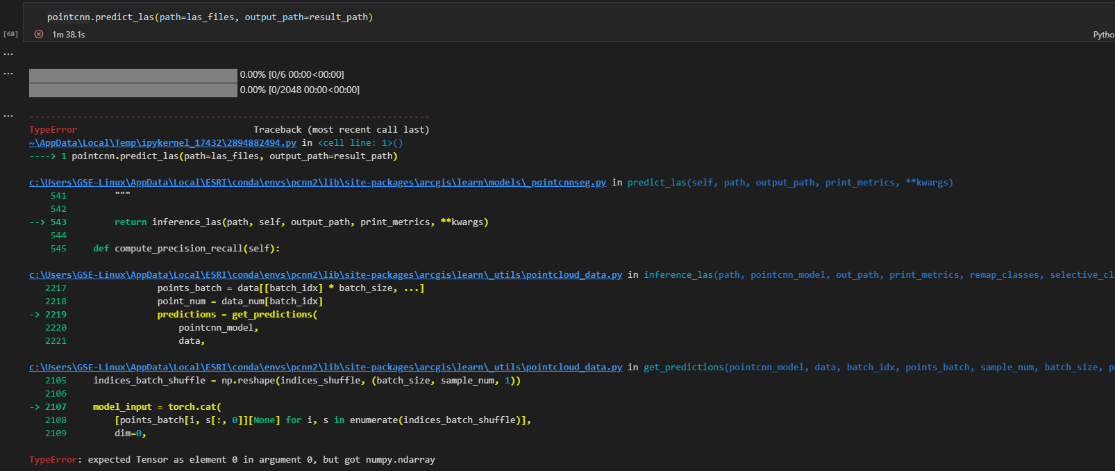 Predictlas Function Error · Issue 1678 · Esriarcgis Python Api · Github