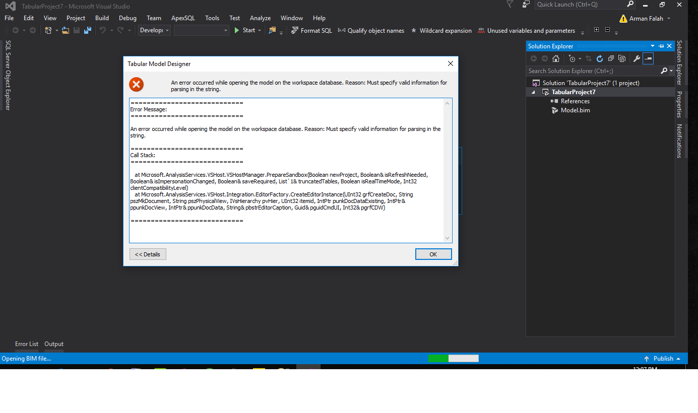 Cannot load model created with Tabular Editor in SSDT · Issue #164 · TabularEditor/TabularEditor ...