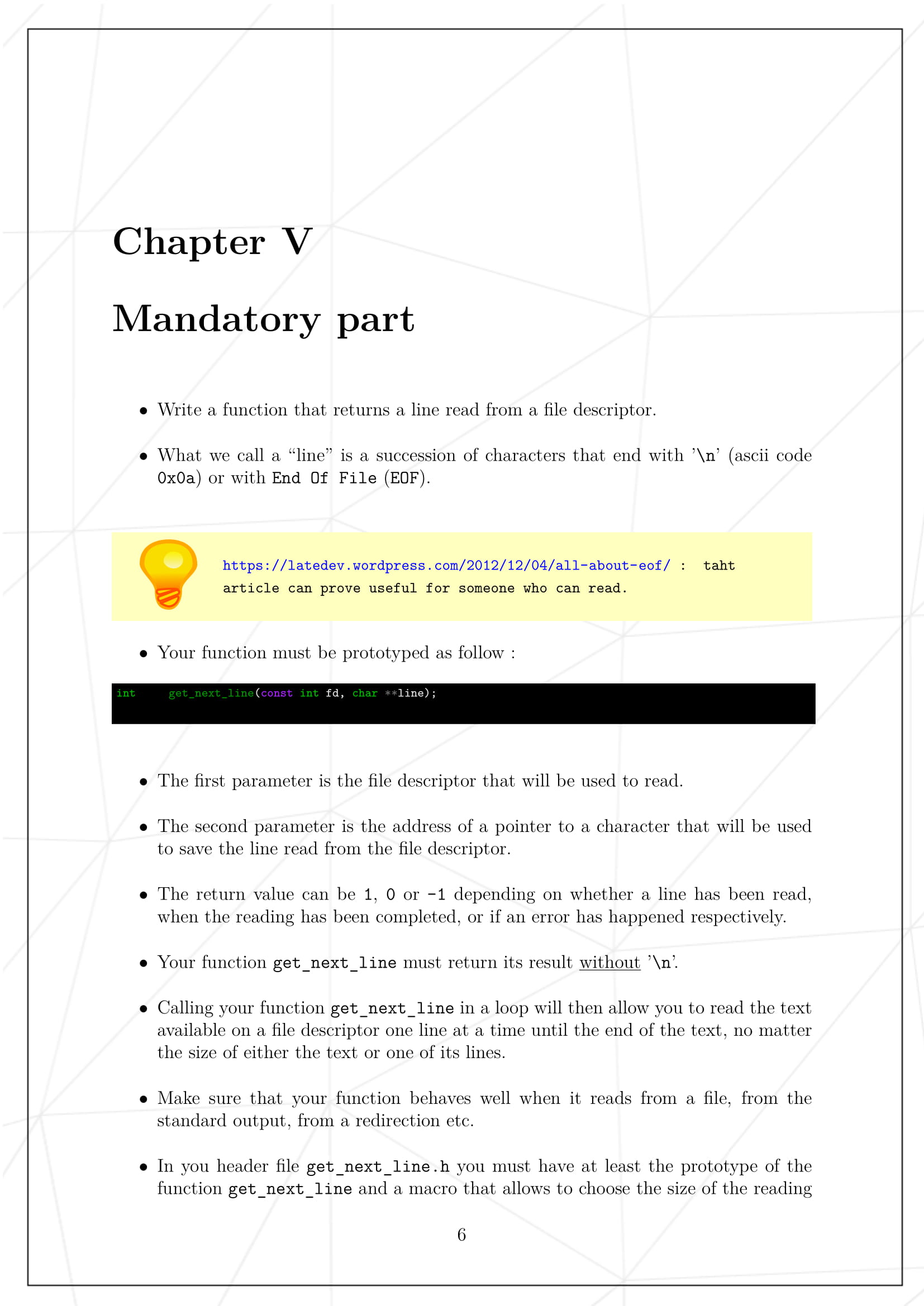GitHub - PhilipStubbs/GNL: A function that returns a line ending with a ...