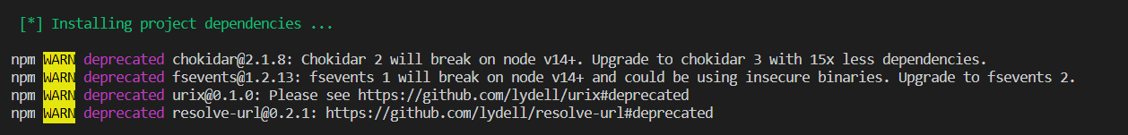 Update deprecated dependencies · Issue #8108 · quasarframework/quasar · GitHub