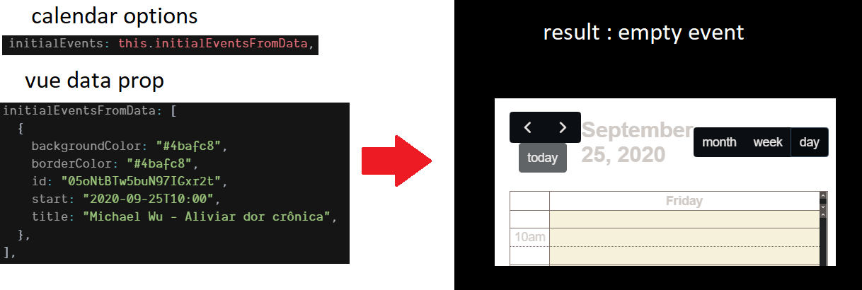 InitialEvents not working from Vue data or computed prop · Issue #5861 · fullcalendar ...