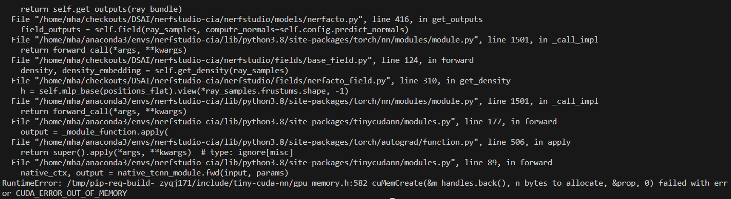 Cuda out of memory(tiny-cuda-nn) when using multiple GPUs on same machine · Issue #2311 ...