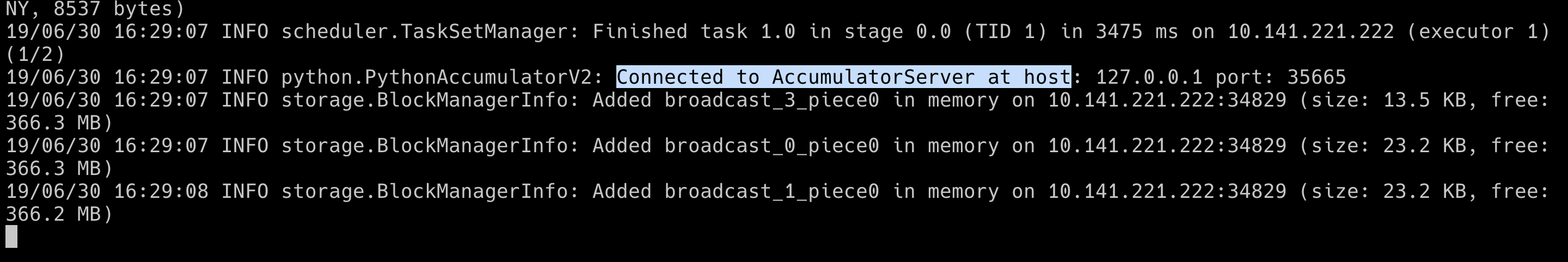 mnist example hangs · Issue #427 · yahoo/TensorFlowOnSpark · GitHub