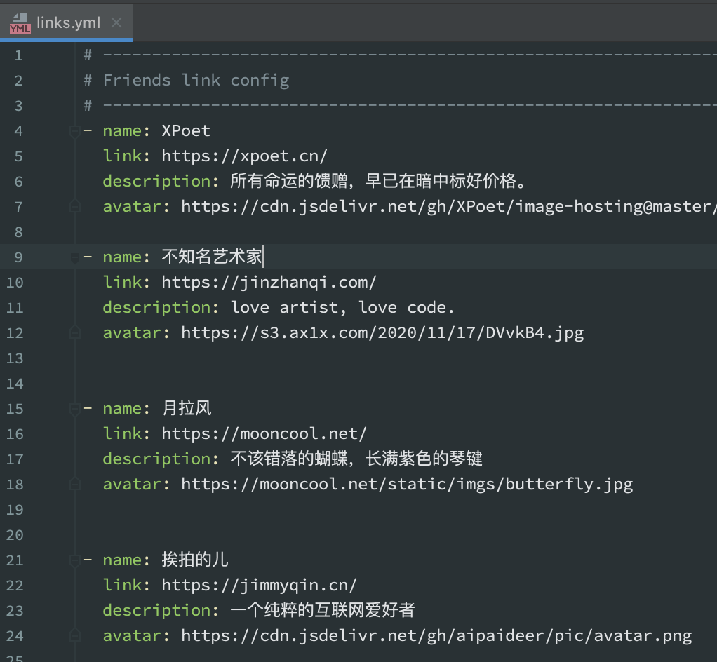 links 界面md · Issue #28 · XPoet/hexo-theme-keep · GitHub