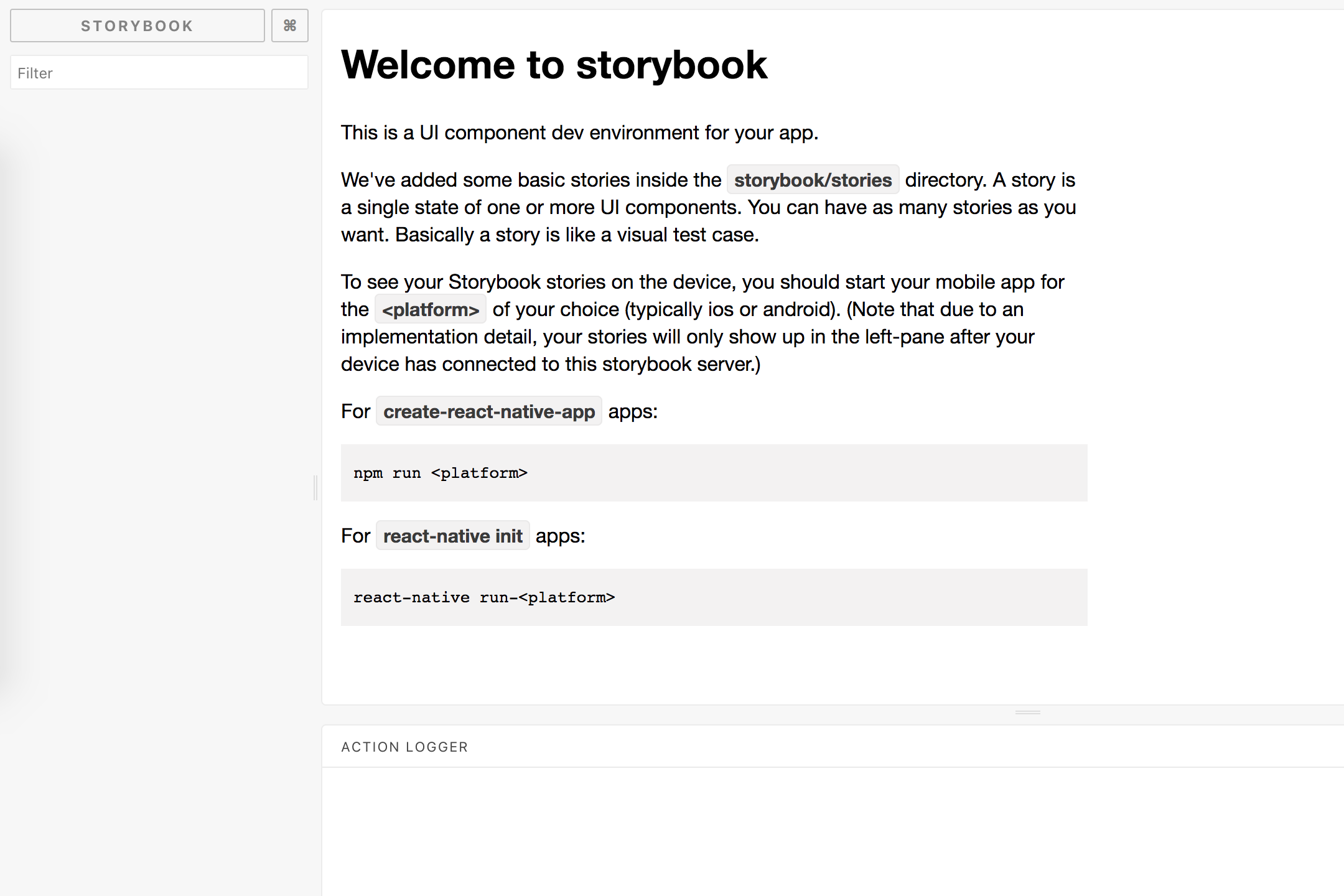 can't see web in react native · Issue #2063 · storybookjs/storybook · GitHub