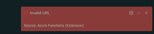 Bug report Azure Functions Extension - Bad Request: Invalid URL · Issue #731 · microsoft/vscode ...