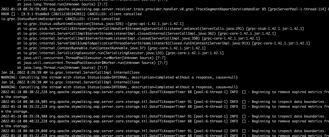 [Bug] for python-agent, the oap-ui does not show my python serviceName ...