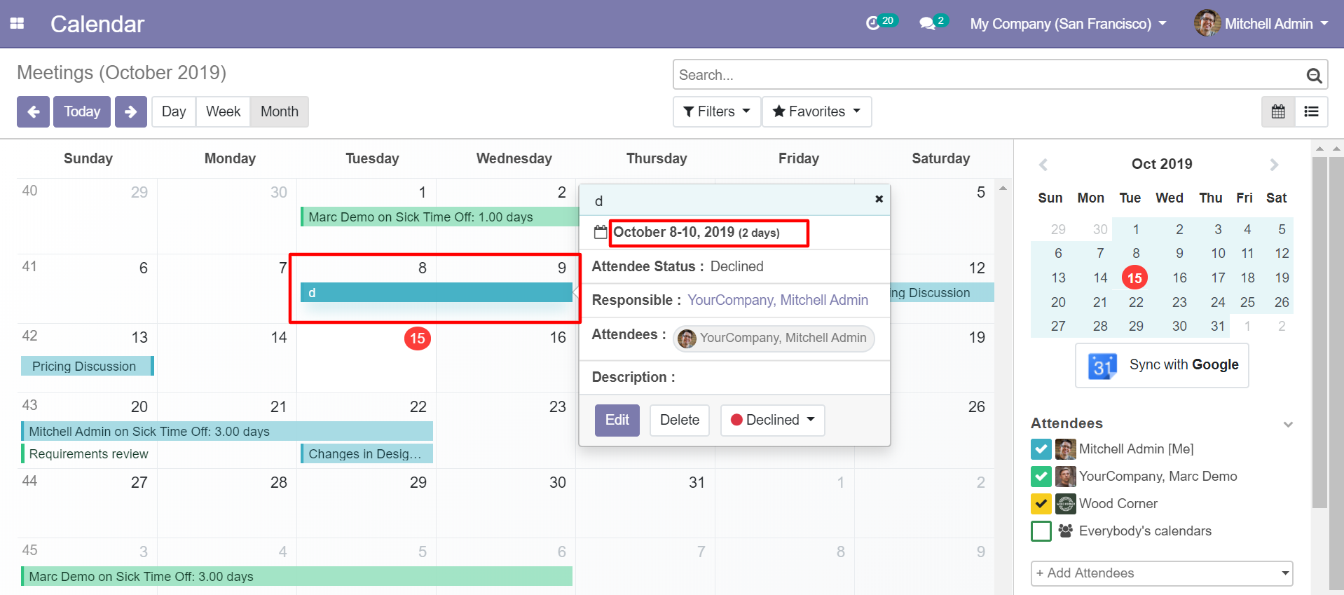 [13.0]Calendar: Wrong days on Calendar view pop-up · Issue #38750 ...