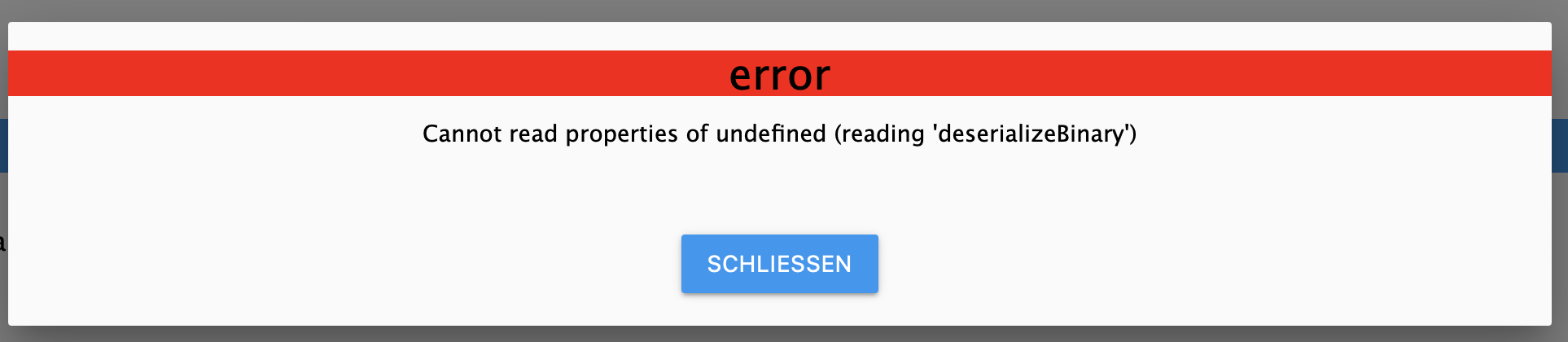 ESPHome client TypeError: Cannot read properties of undefined (reading 'deserializeBinary ...