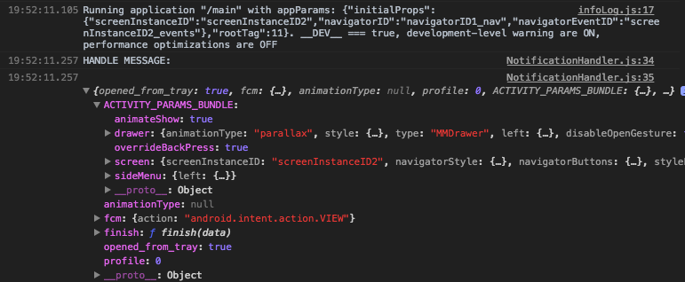 Getinitialnotification And Onmessage Are Receiving React Native Navigation Events · Issue 523 