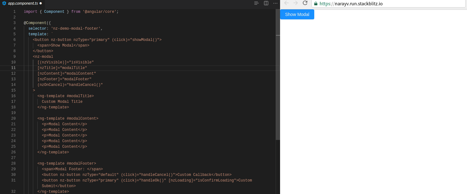 Modal Showing Position Is Not Correct · Issue 4827 · Ng Zorrong Zorro Antd · Github