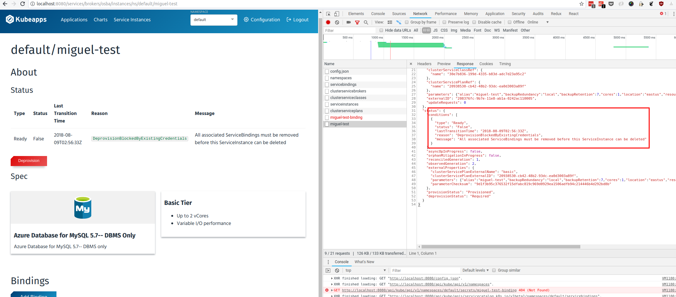 User feedback missing when de-provisioning a service instance · Issue #453 · vmware-tanzu ...