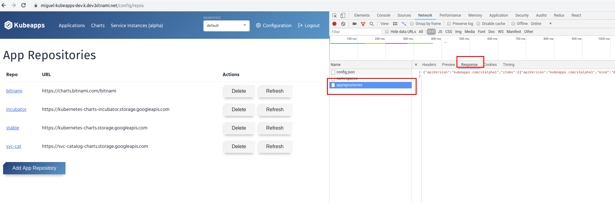 all repositories have disapeared · Issue #625 · vmware-tanzu/kubeapps · GitHub