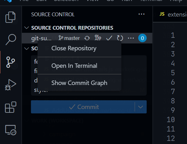 Can't open integrated terminal in source control view · Issue #182382 · microsoft/vscode · GitHub