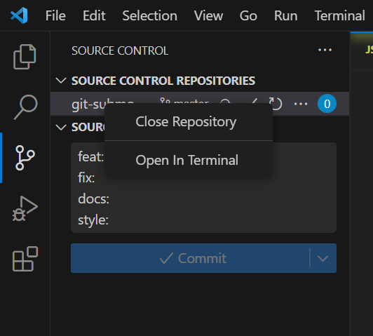 Can't open integrated terminal in source control view · Issue #182382 · microsoft/vscode · GitHub