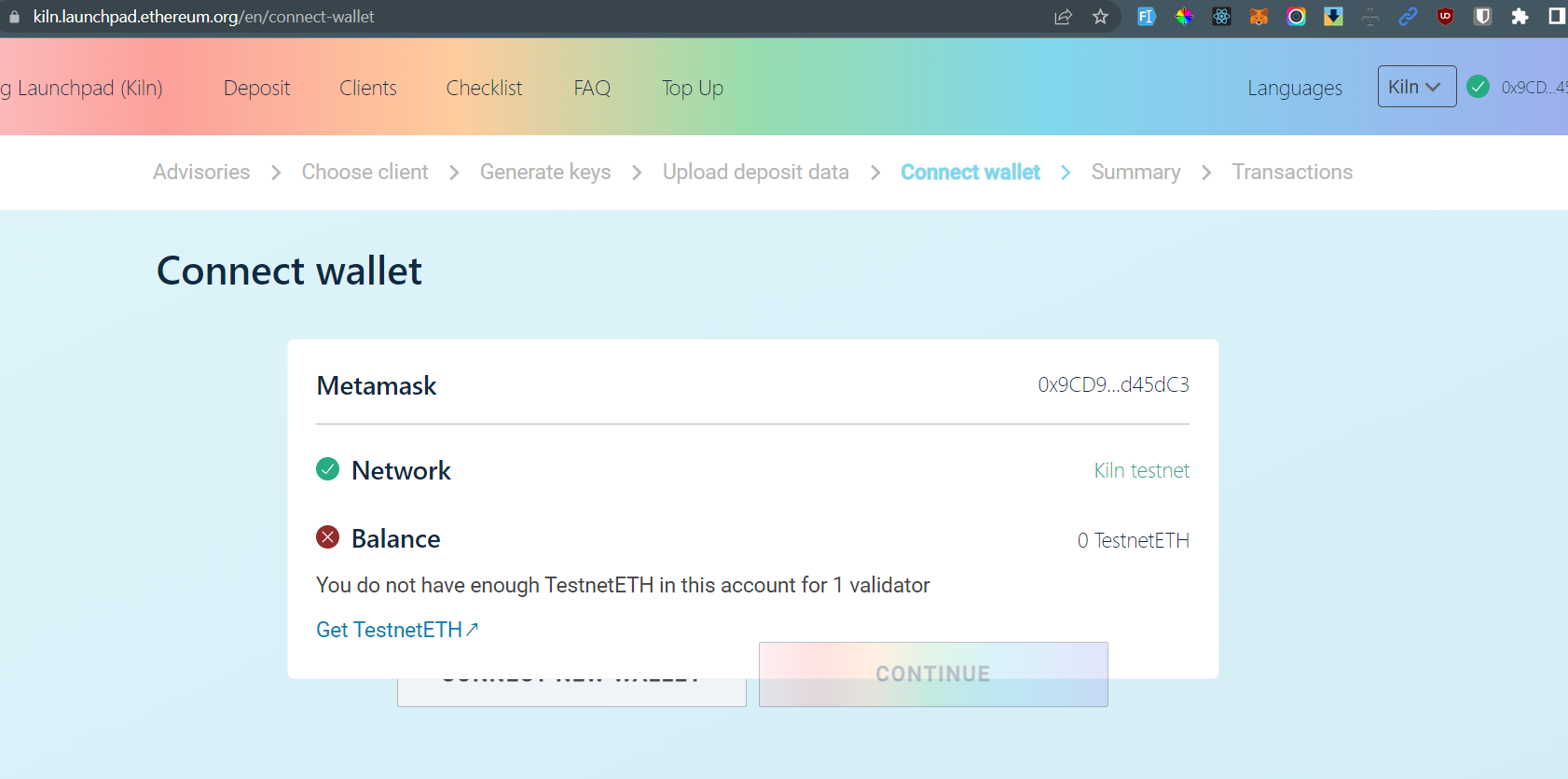 Connect Wallet page UI overlap with each other · Issue #509 · ethereum/staking-launchpad · GitHub