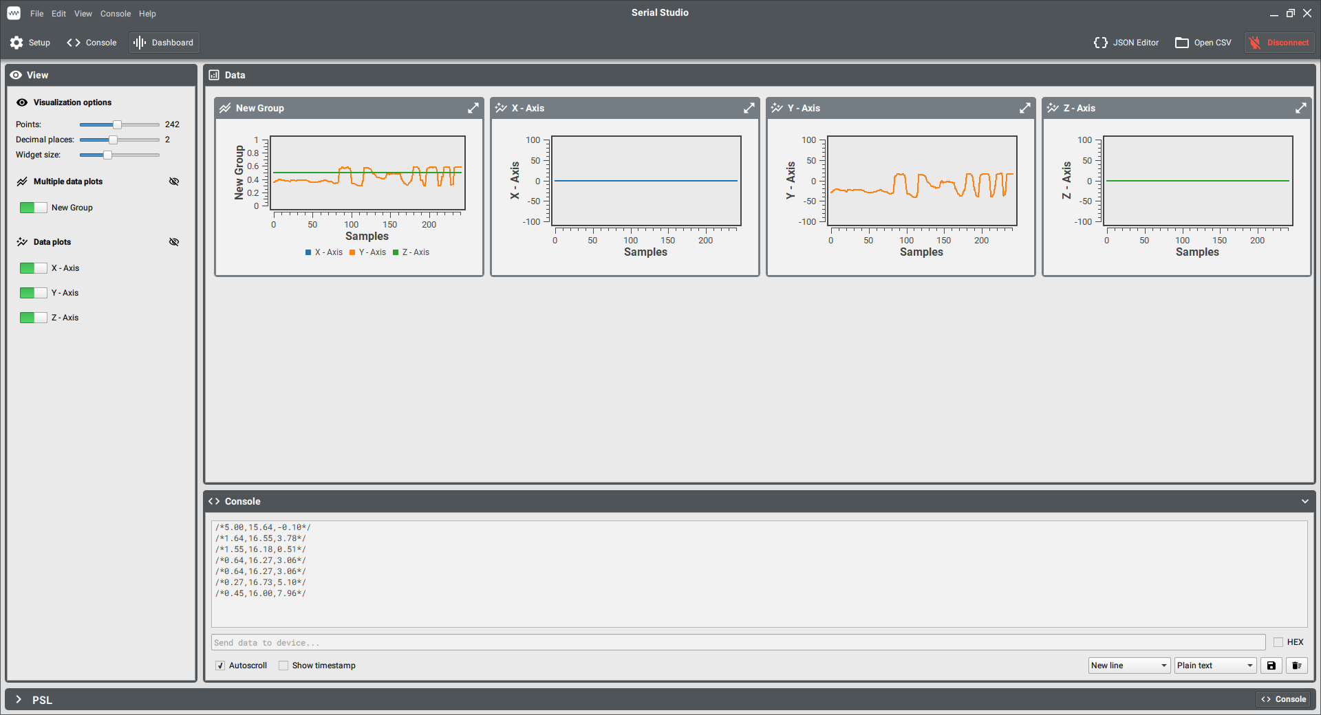 1st and 3rd Frame index not drawing any data. · Issue #146 · Serial-Studio/Serial-Studio · GitHub