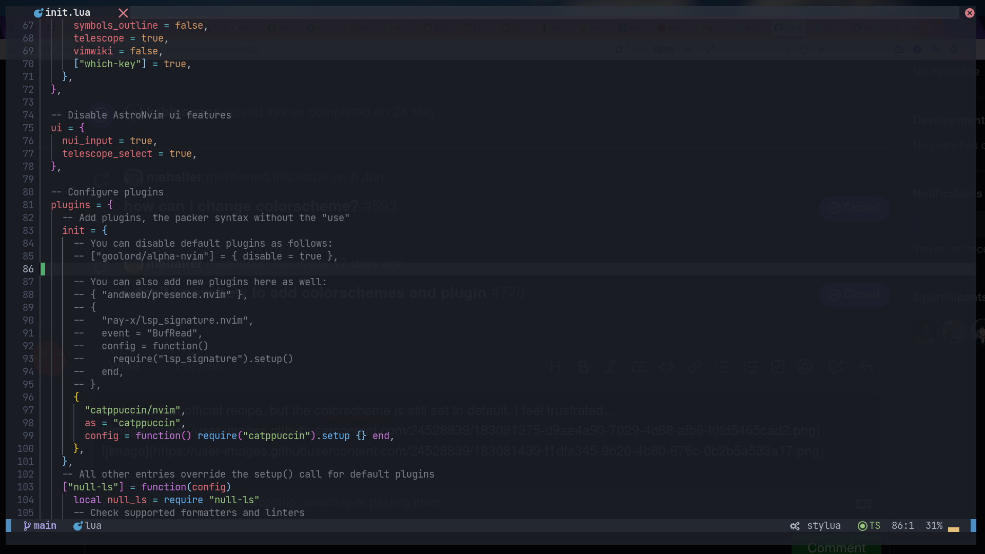[QUESTION] change color scheme? · Issue #552 · AstroNvim/AstroNvim · GitHub