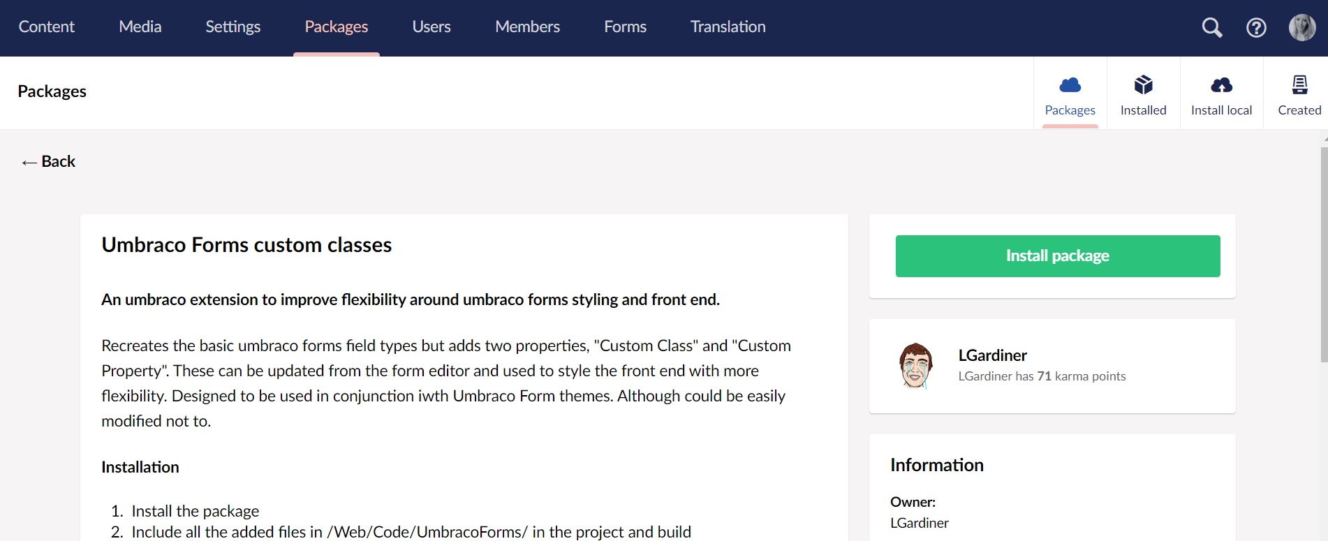 Empty Packageversion Compatibility Report In The Umbraco Backoffice · Issue 9436 · Umbraco