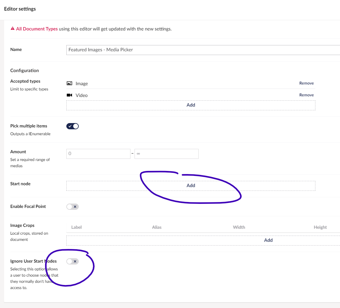 Uploading Files To Media Picker Doesn T Use User Start Node · Issue 13680 · Umbraco Umbraco