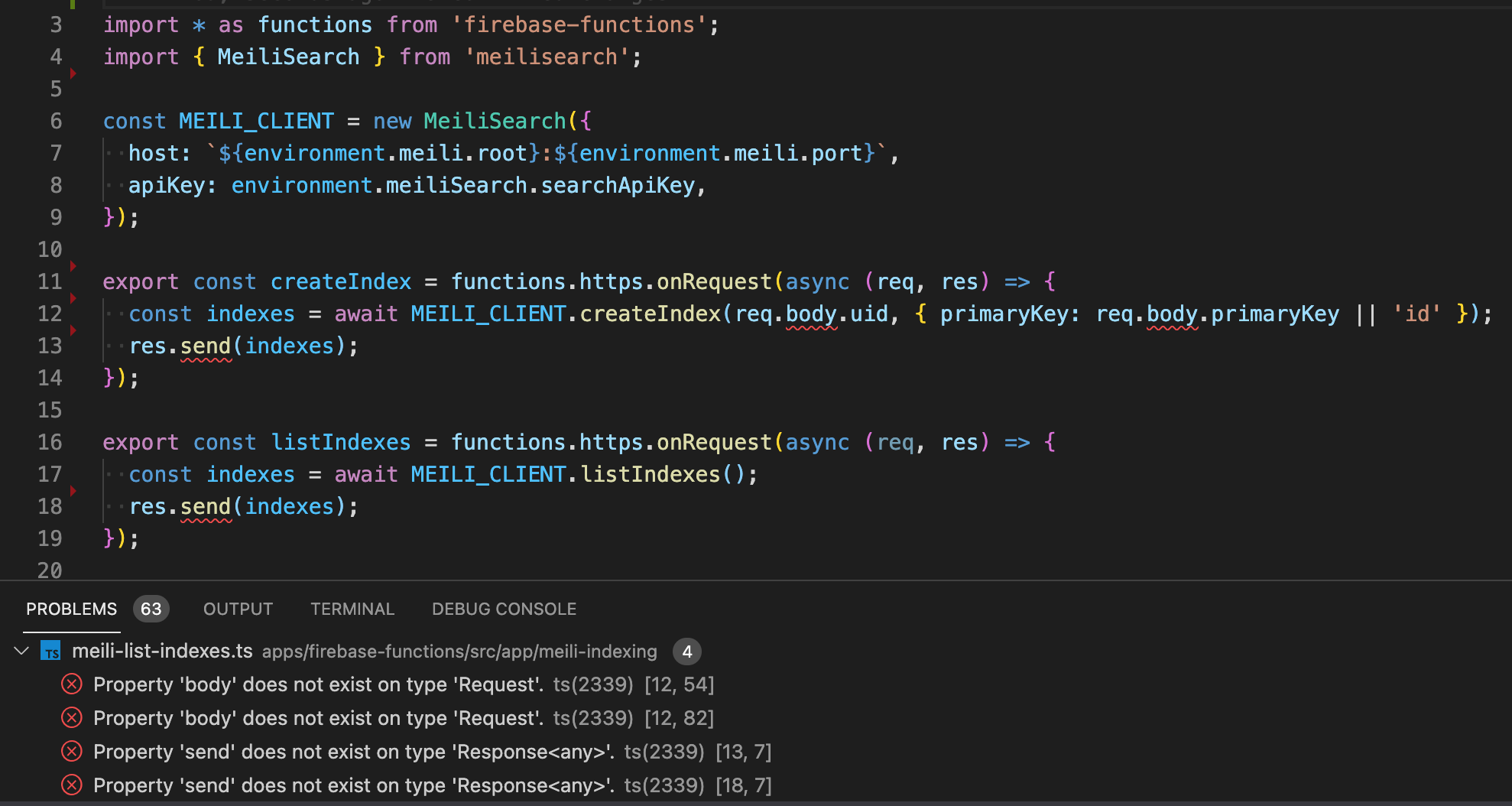 Body Does Not Exist on Type Request · Issue #977 · firebase/firebase-functions · GitHub