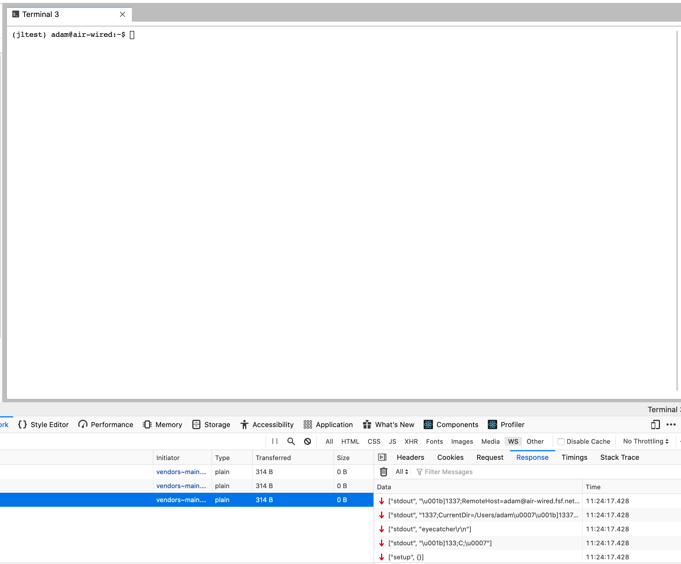 Terminal Session Does Not Display Any Output Prior To The First Partial Line Usually The Shell