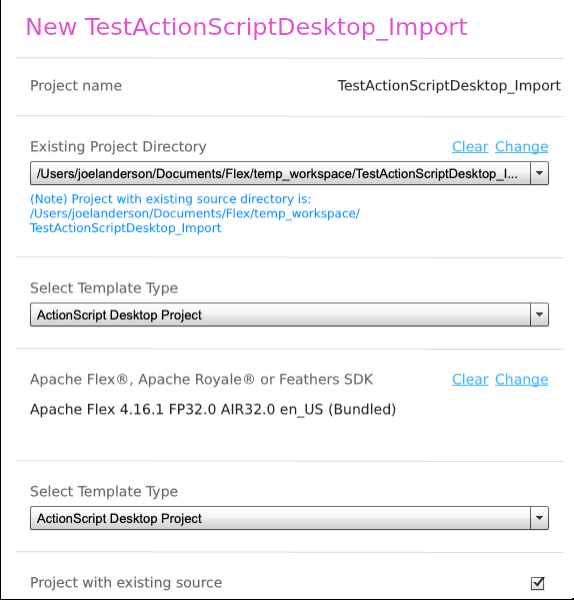 Duplicated "Template Type" during ActionScript Project import · Issue ...