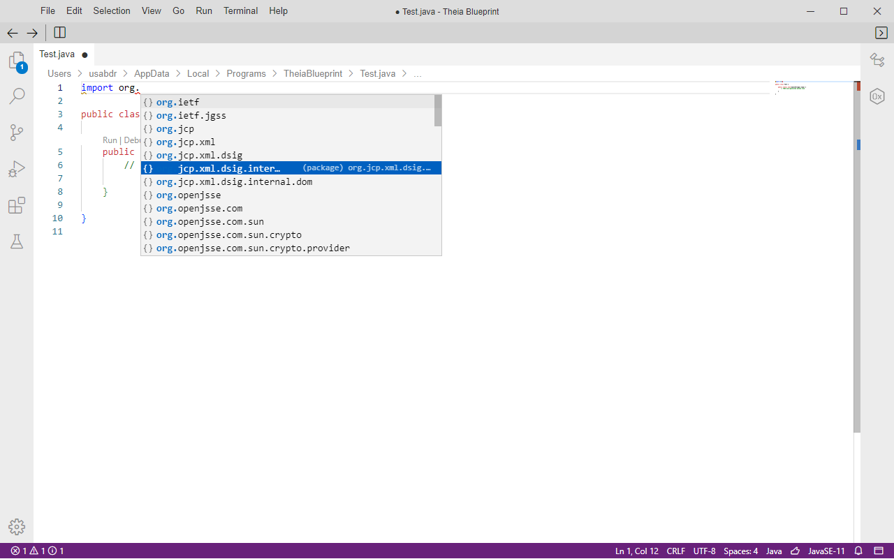 Unreadable content assist selection · Issue #12048 · eclipse-theia/theia · GitHub