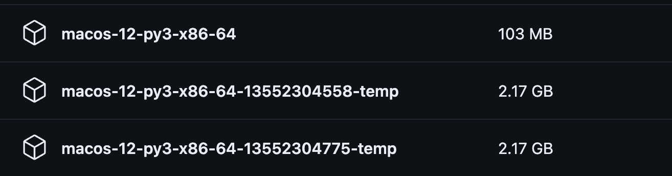 Macos Build Produce 2 3gb Artifacts · Issue 101800 · Pytorch Pytorch · Github