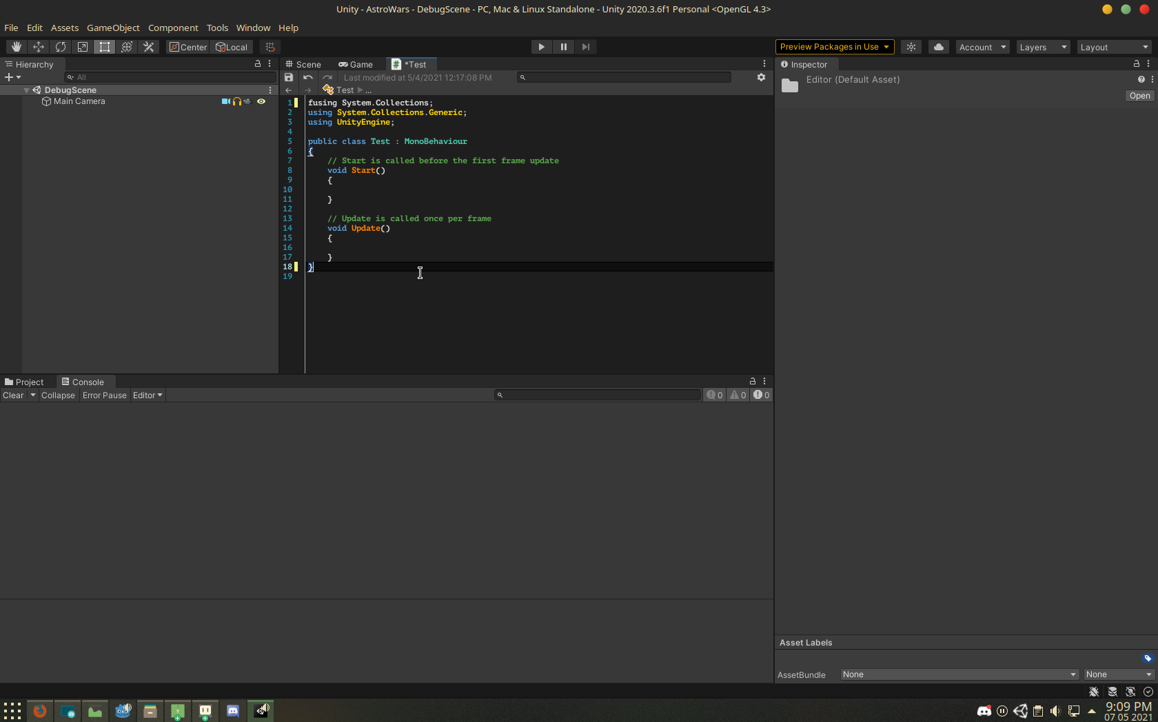 ArgumentException: Getting control 1's position in a group with only 1 controls when doing ...