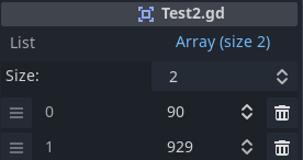 Improve display of Arrays in the inspector · Issue #3167 · godotengine/godot-proposals · GitHub