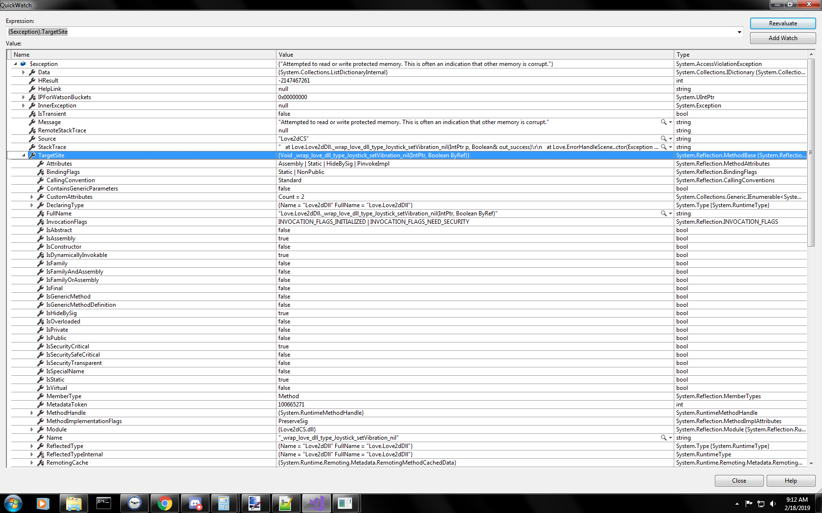 Attempted to read or write protected memory · Issue #38 · endlesstravel ...