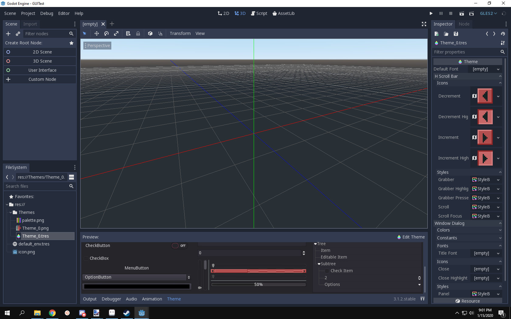 StyleBoxTexture axis stretch tile and tilefit doesn't work when using GLES2 · Issue #35186 ...