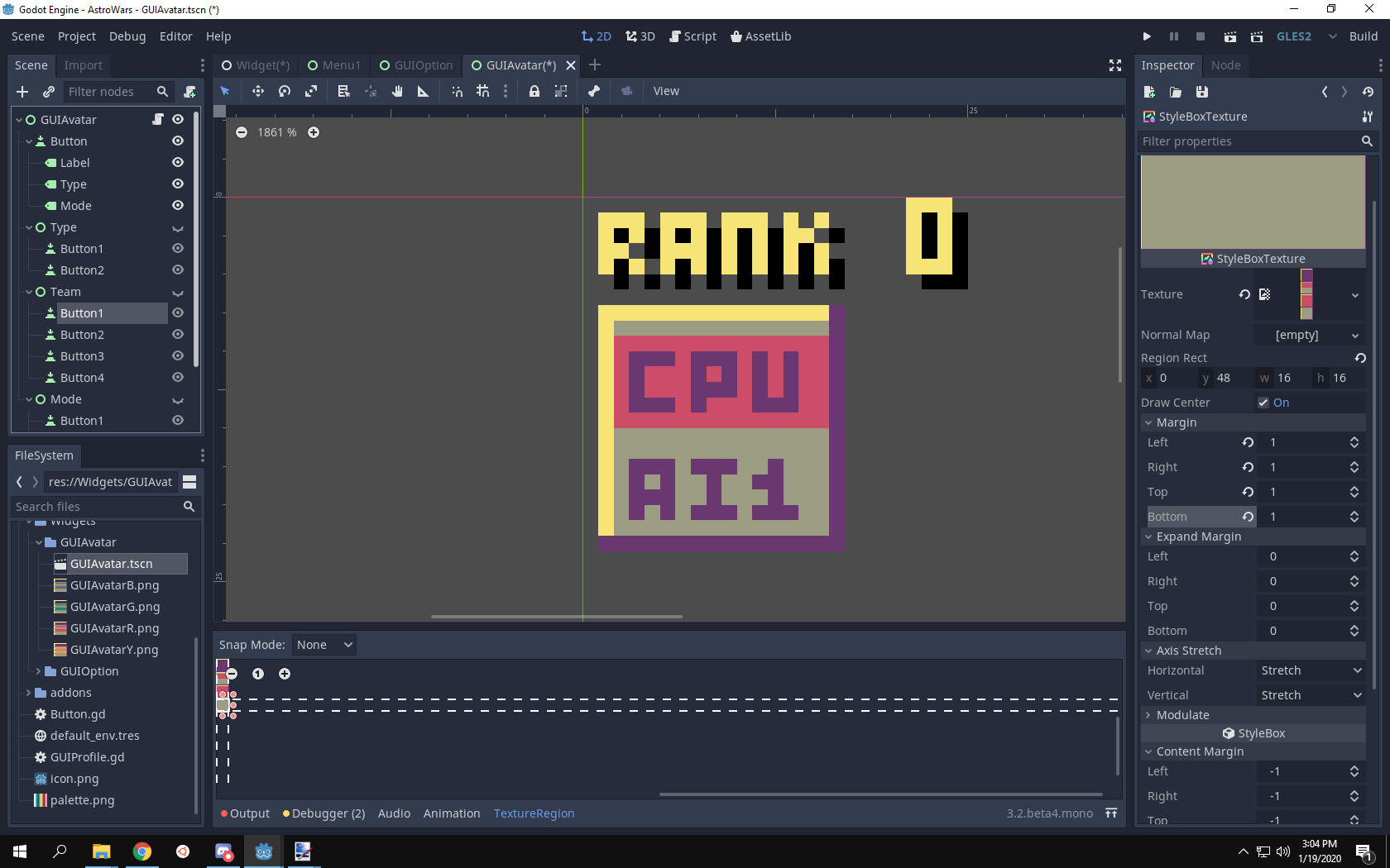 Gui Styles Are Shrinking Edges Of Texture Issue 35339 Godotengine 