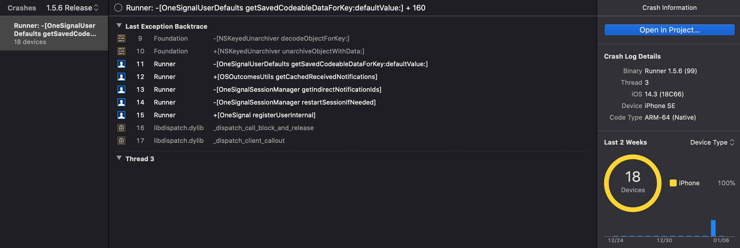 Ios Crashed After Update · Issue 329 · Onesignalonesignal Flutter Sdk · Github 