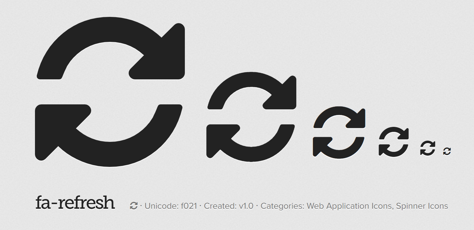 refresh icon request (as seen in fontawesome 4.7) · Issue #17757 · FortAwesome/Font-Awesome · GitHub