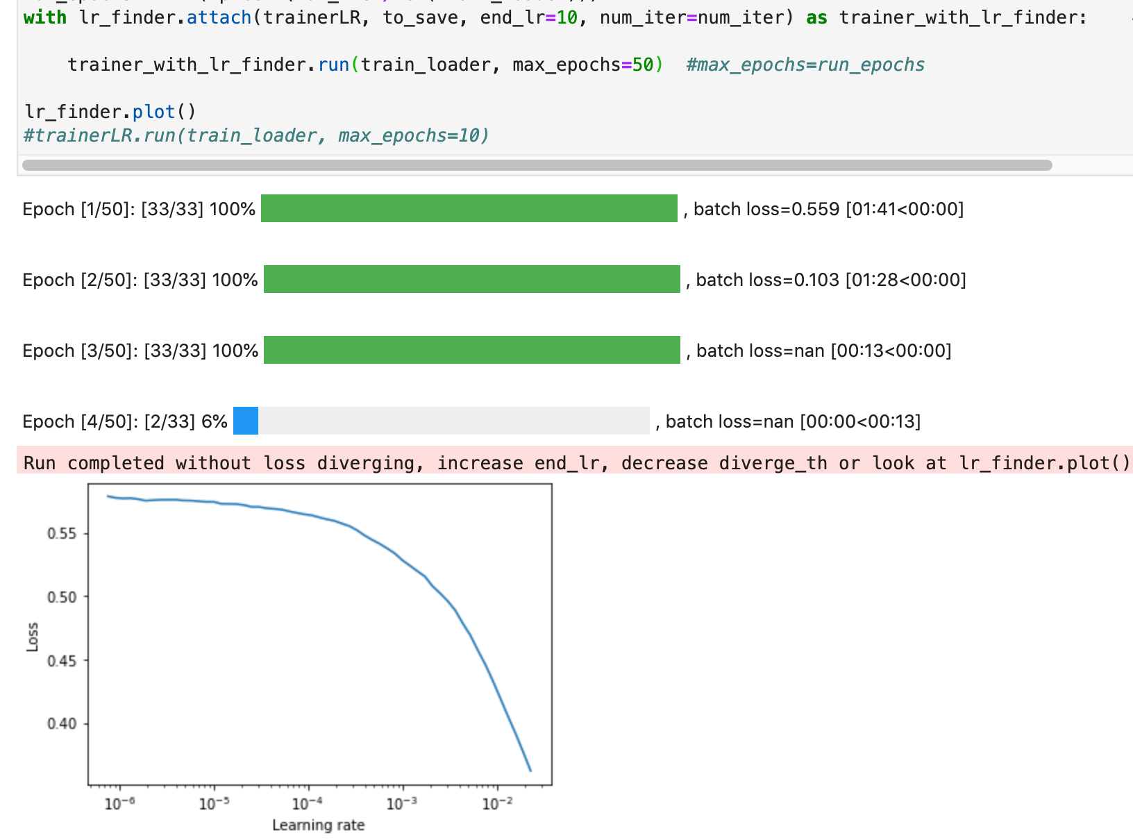 Fastai LR finder · Issue #1482 · pytorch/ignite · GitHub