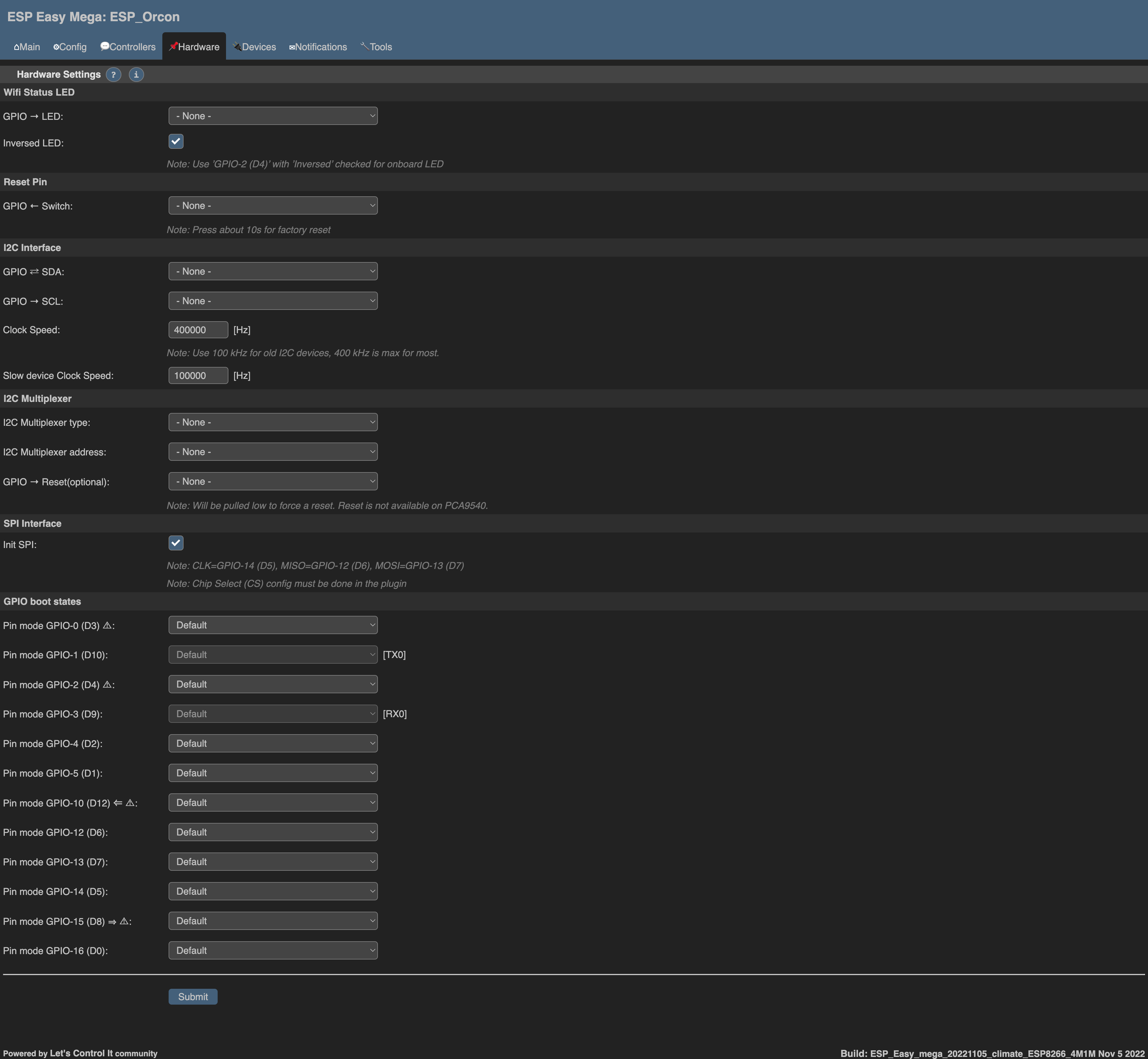 P118 Itho plugin crashes/reboot on SPI and CS settings (ESP8266) · Issue #4395 · letscontrolit ...