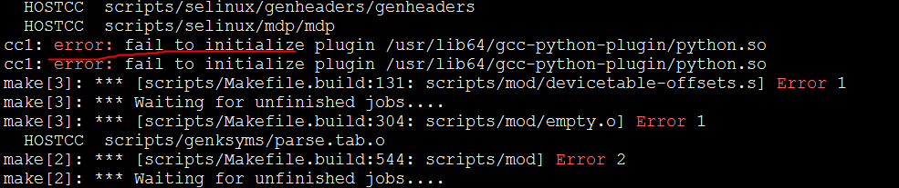 Fail To Initialize Gcc Python Plugin · Issue 58 · Aliyunplugsched · Github