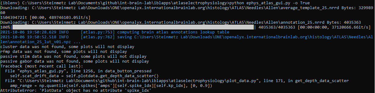 AttributeError: 'PlotData' object has no attribute 'spike_idx' in example dataset · Issue #45 ...