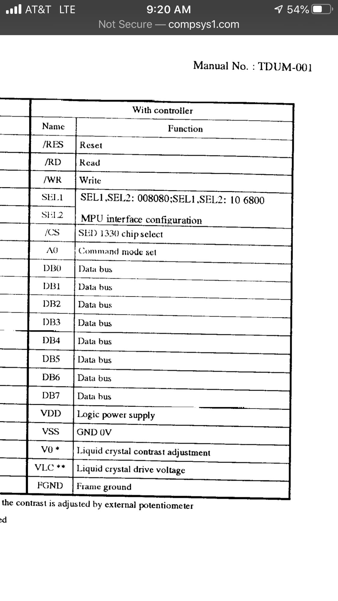 SED1330, G321D LCD, 320x200 · Issue #1086 · olikraus/u8g2 · GitHub