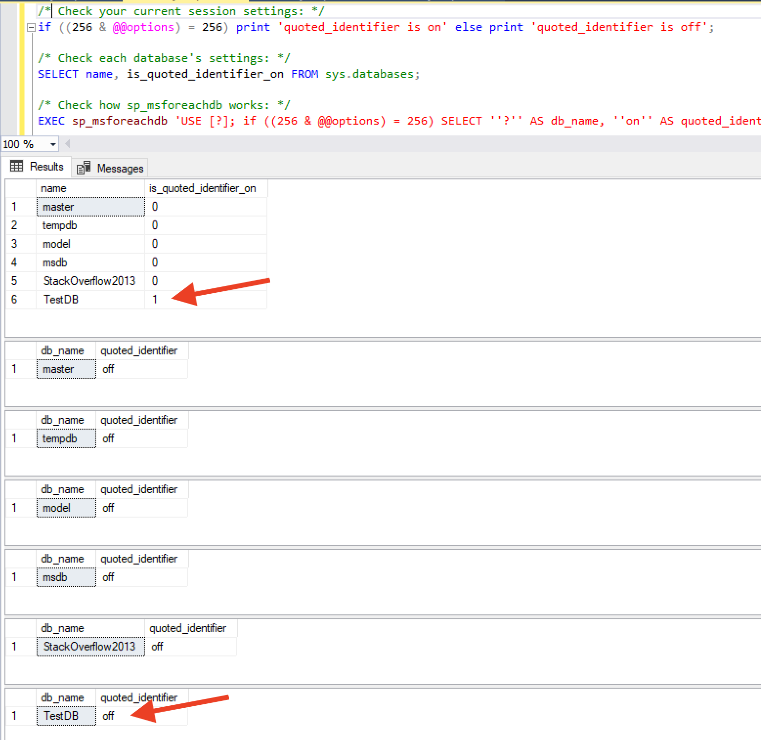 sp_Blitz - Plan Guides and QUOTED_IDENTIFIER OFF · Issue #2078 · BrentOzarULTD/SQL-Server-First ...