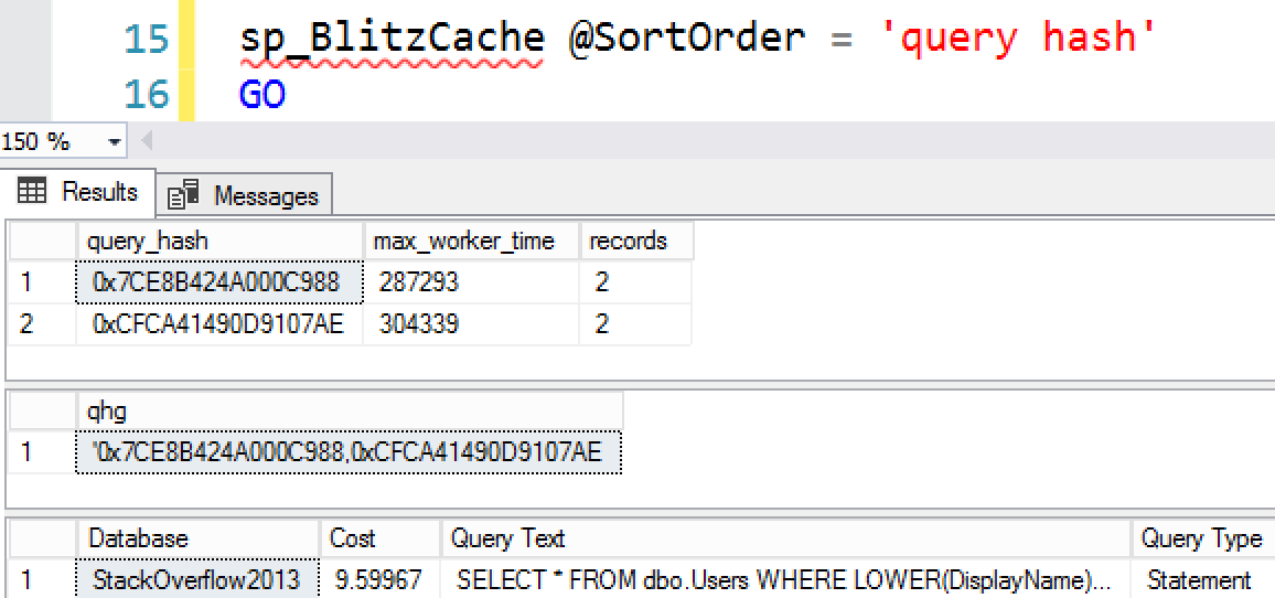 sp_BlitzCache: add @SortOrder = 'query hash' · Issue #2051 · BrentOzarULTD/SQL-Server-First ...